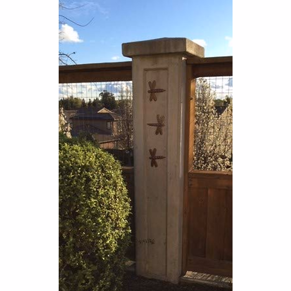 It's Cactus Set of 3 Small Garden Dragonflies 6 Inches, Decorative Wall Hanging Plaques, Indoor Outdoor, Fall Decorations, Handmade, Fair Traded Haitian Artwork