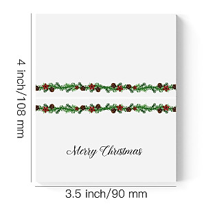 Christmas Name Tents, Seating Cards, Table Tent Cards, Food Tent Labels - 25 Pack, Easy to Write, 3.5×2 Inches, Christmas Party Decorations SDJ02