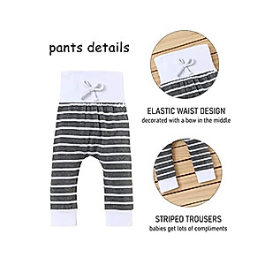 Gavol Toddler Baby Boy Outfits Long Sleeve Hoodie Sweatshirt Stripe Pant Set Clothes Set For Fall Winter