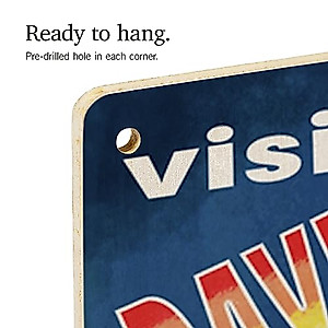 Lantern Press 6x9 Inch Wood Sign, Ready to Hang Wall Decor, Daytona Beach, Florida, Racecar Scene