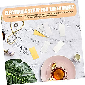 BELLIFFY 16pcs Fruit Battery Anode for Zinc Electroplating Zinc Plate Electrode Strip Anode for Zinc Plating Zinc Anode Electrode Materials Scientific Electrode Experiment Supplies Aluminum