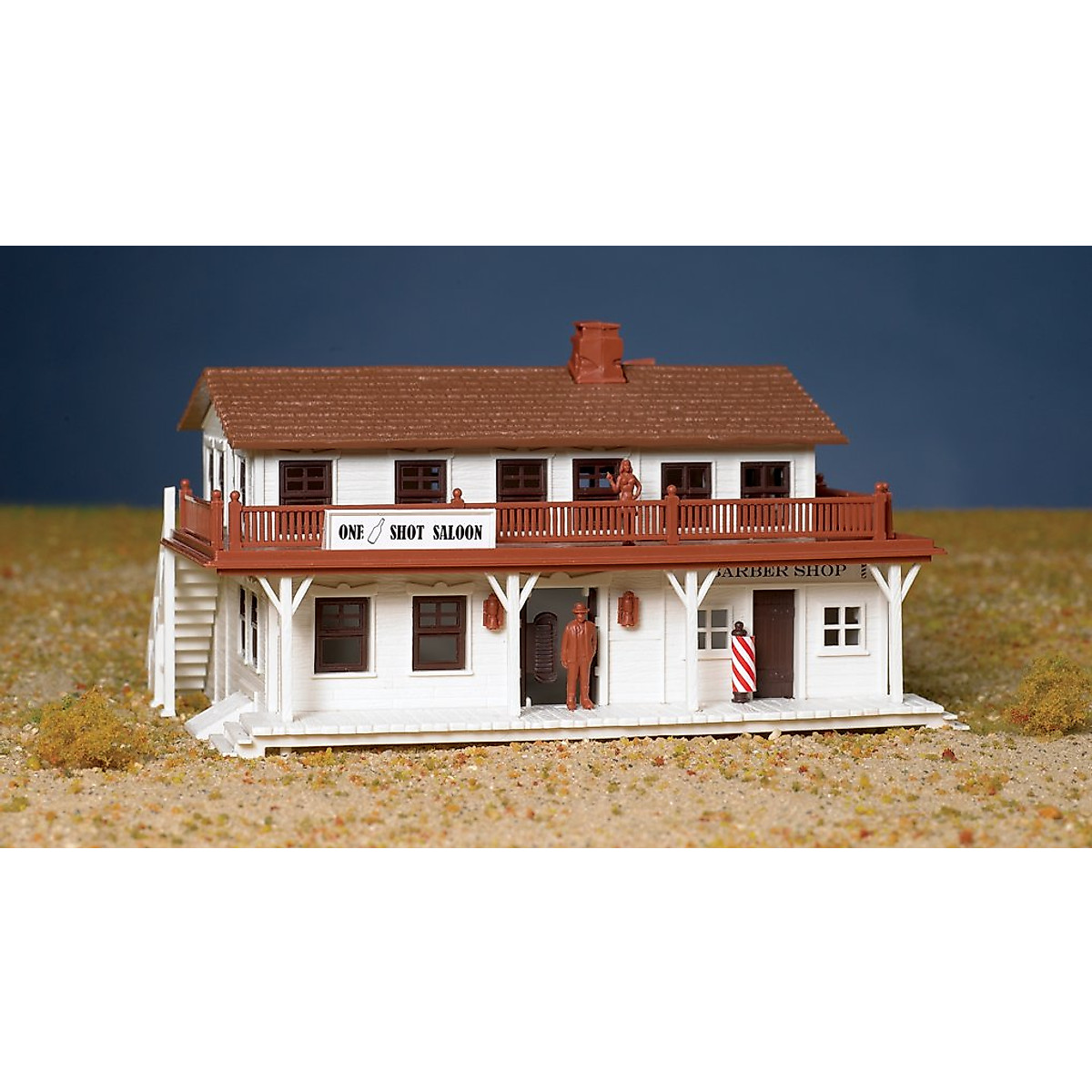 Bachmann Industries Saloon and Barber Shop Set, HO Scale