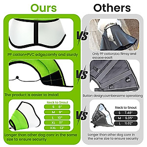 Dog Cone,Soft Dog Cone, Adjustable Breathable Dog Cone Collar After Surgery,Soft Dog Cones for Large Medium Small Dog,Protect Pets from Licking Wounds,Soft and Comfortable, Reduce Anxiety(XL)