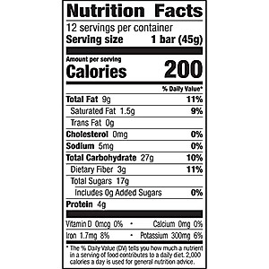 Larabar Blueberry Muffin, Gluten Free Vegan Fruit & Nut Bars, 1.6 oz, 12 ct