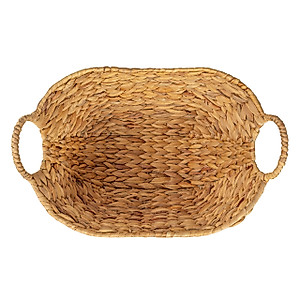 Household Essentials Water Hyacinth Basket with Handles