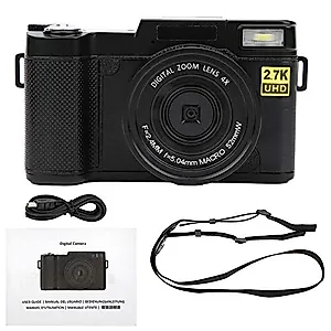 ciciglow Digital Camera, 3-Inch WiFi Digital High-Definition Camera, Large-Capacity Battery, USB Charging Compact Camera Suitable for Video Chat Meetings 800mAh