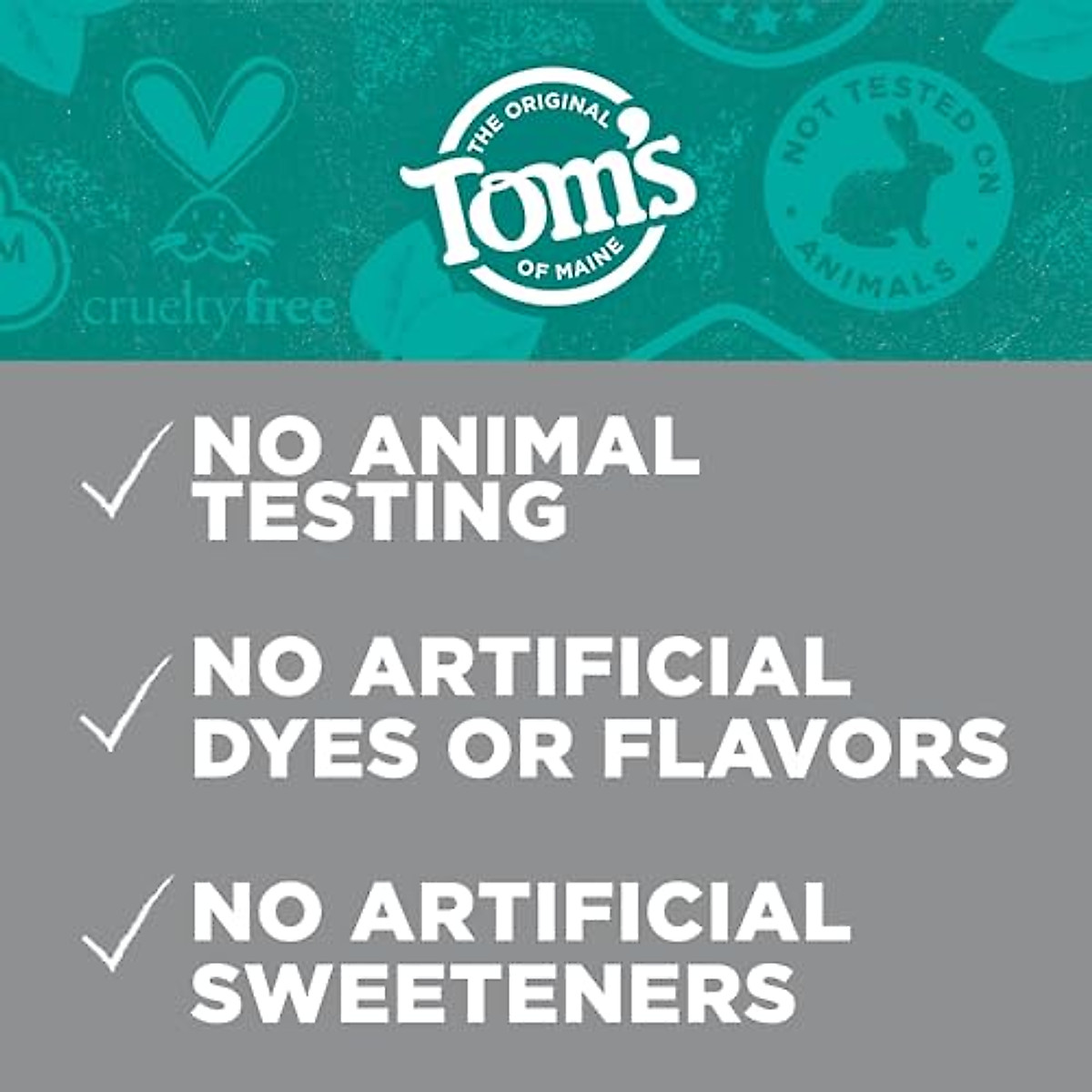 Tom's of Maine Natural Luminous White Toothpaste with Fluoride, Clean Mint, 4.0 oz. 3-Pack