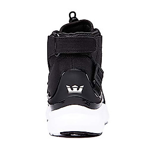 Supra Women's Factor Endure Skateboarding Shoes, Black Black Dk Grey White M 42, 12.5