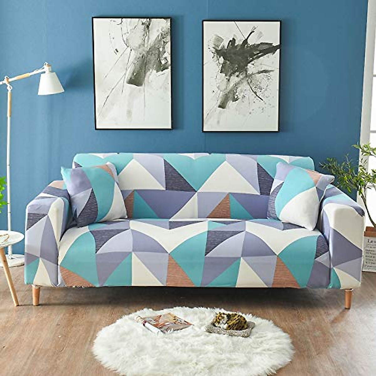 Sofa-Skins Sofa Protector Sofa Covers for Living Room Elastic Stretch slipcover sectional Corner Sofa Covers A5 2 Seater