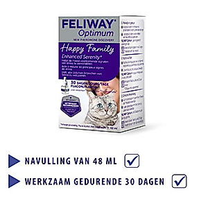 Feliway Optimum Refill, The Best Solution to Ease cat Anxiety, cat Conflict and Stress in The Home