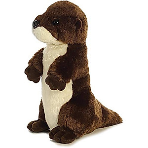 Aurora® Adorable Mini Flopsie™ River Otter Stuffed Animal - Playful Ease - Timeless Companions - Brown 8 Inches