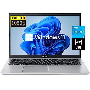 acer 2023 Newest Aspire 5 Slim 15.6" FHD Laptop, 11th Gen Intel Core i3-1115G4(Up to 4.1GHz,Beat i5-7200U), 8GB DDR4 RAM, 128GB SSD, WiFi 6, USB-C, Webcam, HDMI, Windows 11S+JVQ MP