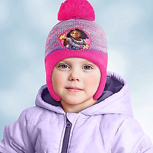 Disney Girls Toddler Winter Hat and Mittens Set Ages 2-4 Or Encanto Hat and Kids Gloves Set for Ages 4-7