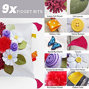 Modisso Sensory Pillow Cover. Fidget Blanket for Dementia. Dementia Products for Elderly and Alzheimers Activities. for Comfort and Anxiety Relief.
