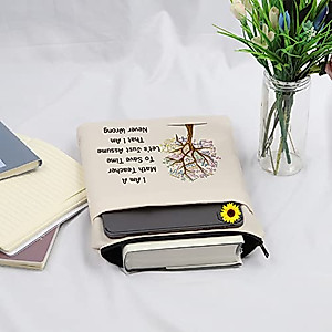 Math Teacher Book Sleeve Math Teacher Gift Math Lover Book Protector Mathematics Gift I Am A Math Teacher Book Cover
