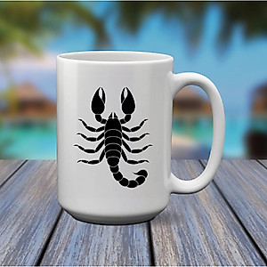Funny Scorpion Graphic Gift Idea Perfect for Boys Men and Brothers Who Love Scorpions 11oz 15oz White Coffee Mug