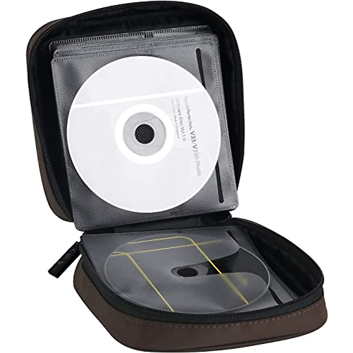 CD Case DVD Case Storage: 40 Capacity CD Holder CD Organizer Portable CD Binder CD Disc Case DVD Wallet Movie Case Small CDs Booklet DVD Album Compact CD Folder Blu Ray Disk Case