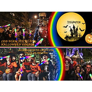 16" Foam Glow Sticks, 50 PCS, A Hit As Christmas Party Favors for Crazy Teen 12+: Durable & Reusable, Safety Lightsaber, Led Lights Glow in the Dark Party Supplies for Birthday | Wedding | Pool