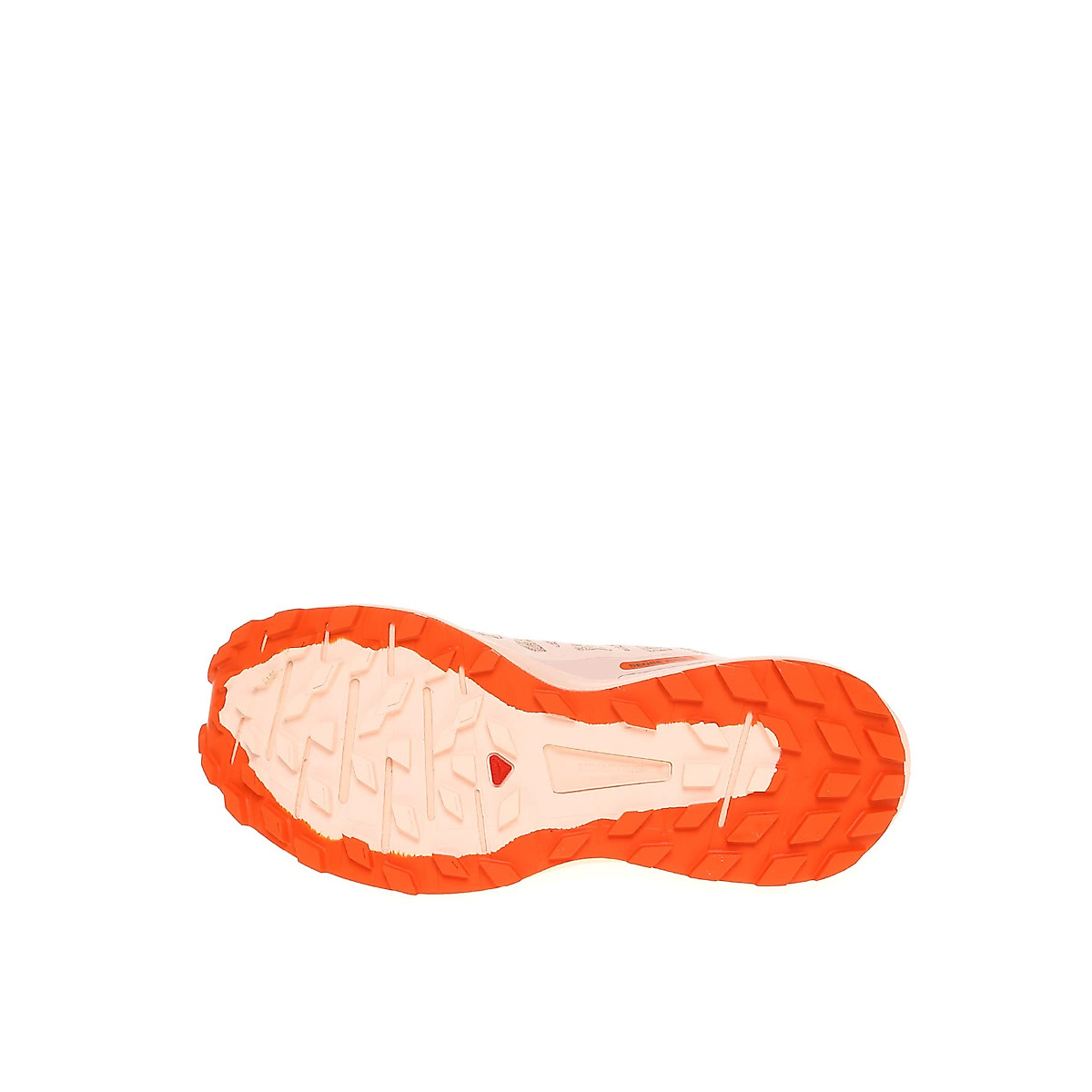 Salomon Sense Ride 4 Running Shoes for Women Trail, Sirocco/Peachy Keen/Red Orange, 9