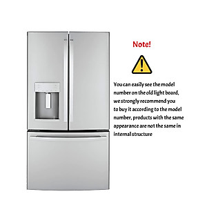 EMIHO WR55X11132 Refrigerator Light Bulb Fit for GE Refrigerator, LED Light Replace WR55X25754 WR55X30602 PS4704284 AP6261806 AP5646375, No Cover Only LED PCB Board