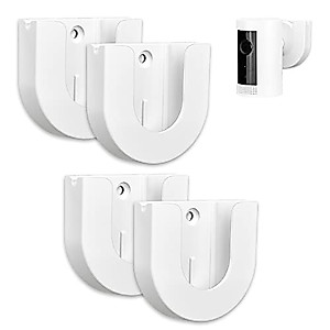 4 Pack Adhesive Wall Mount for Ring Indoor Cam, Strong VHB Stick On - Easy to Install, No Tools Needed, No Mess, No Drilling, Strong Adhesive Mount(Camera is not Included)