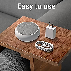 SoundMe Mini Sleep Sound Machine 30 Soothing Natural Sounds Noise Maker with 36 Volume Control Pink Brown Noise Machine Travel White Noise Machine for Baby Kid Adults Powered by AC or USB Sleep Timer