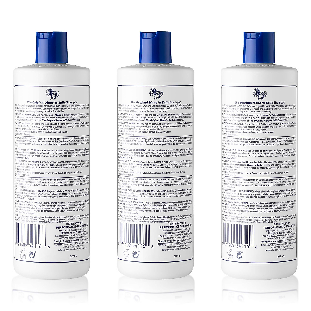 Mane 'n Tail Original Formula For Thicker Fuller Stronger Hair 16 oz (3 pack Shampoo)