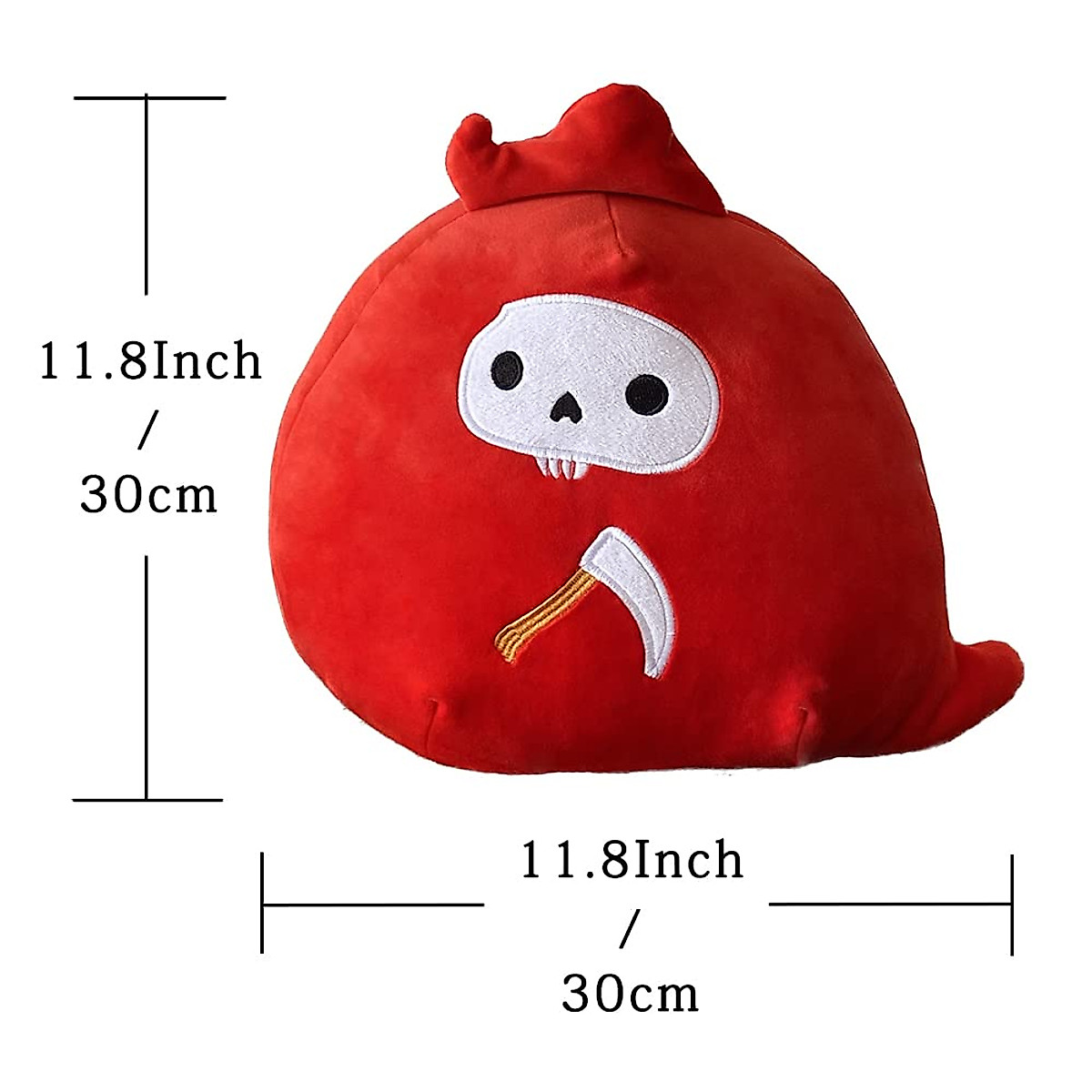 LONELY DOG 12 inches Plush Toys,Cute Ghost Pillow Stuffed Animal Plush Toy 3D Ghost Pillow Pillow Soft Lumbar Back Cushion Plush Stuffed Toy Gifts for Children