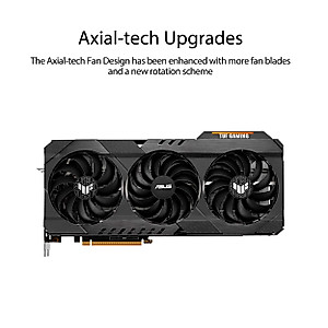 ASUS TUF Gaming AMD Radeon™ RX 6800 XT OC Edition Graphics Card (PCIe 4.0, 16GB GDDR6, HDMI 2.1, DisplayPort 1.4a, Dual Ball Fan Bearings, All-Aluminum Shroud, Reinforced Frame, GPU Tweak II)