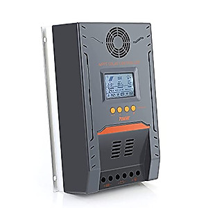 PowMr MPPT Solar Charge Controller 100 amp 12V 24V Auto, 100A Solar Controller Max Input 100V 2600W Solar Reulator, for Lithium/Sealed/Gel/Flooded Battery Charging and Discharging