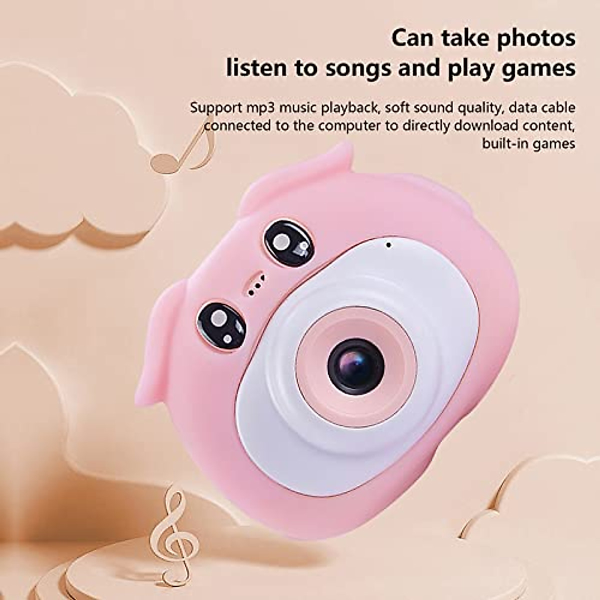Mini Cartoon Children's Camera 2.0 Inch Screen Front and Rear Dual Camera 1080p High-Definition Photo Digital Camera Halloween for Women 2022 867