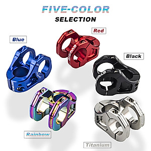 EVOSID Bike Stem 35mm Short MTB Handlebars Riser Ultra-Light CNC Aluminum Alloy 31.8 * 28.6mm for Mountain Bike Enduro Trail AM XC FR DH