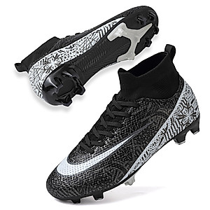 Mens Soccer Cleats Women Football Cleats Tacos De Futbol para Hombre Soccer Shoes Football Shoes for Turf Futsal Shoes Cleats Football Turf Cleats Professional Football Training Boots AG FG