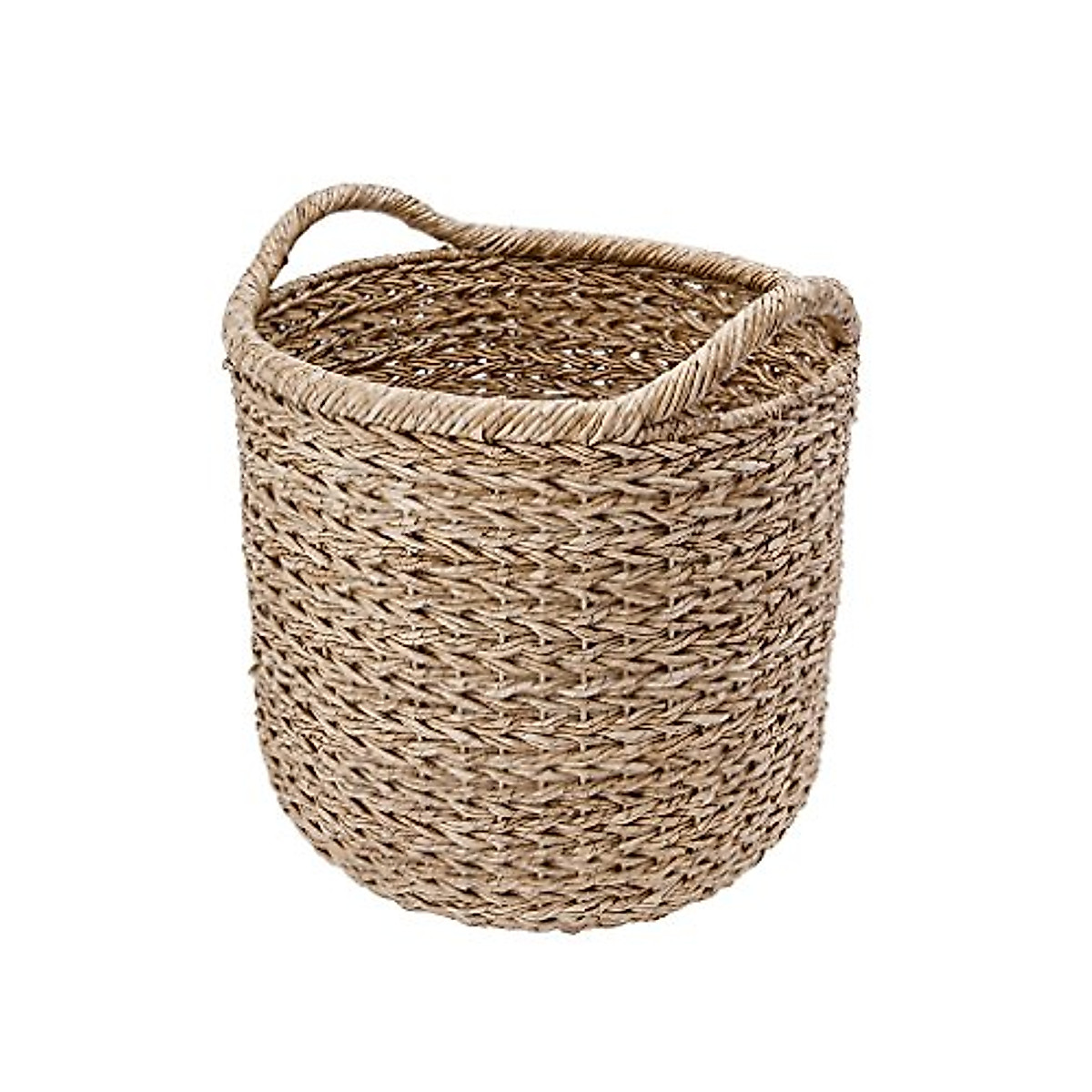 KOUBOO 1060091 Handwoven Decorative Storage Basket, X-Large, 20" x 20" x 22", Twisted Sea Grass