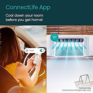 Hisense 450-sq ft Window Air Conditioner 115-Volt; 10,000 BTU 3 modes (Cooling, Fan, Dehumidifier), Noise Level dB 53, Wi-Fi Enabled, Remote control, AW1022CW1W (Renewed)