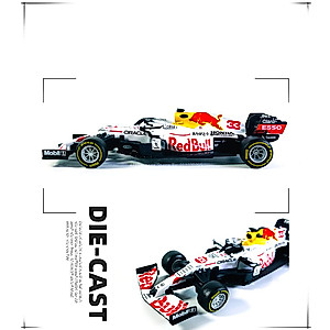 Xiangtat 1:43 Racing F1 2021 Rb16b #33 Verstappen or #11 Perez Die-Cast Vehicles Collectible Model Racing Car (RB16B #33 White)