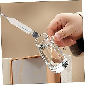 GRIRIW 3pcs Alcohol Meter Hydrometer Alcoholmeter Alcohol Proof Testers Alcohol Tester for Home Alcohol Test Alcohol Measuring Tools Wine Meter Thermometer Wine Testing Meter Glass