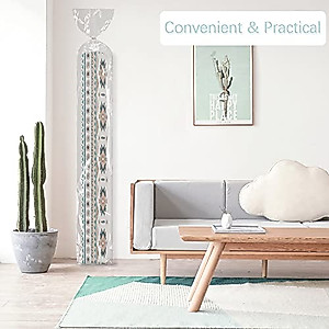 5 Pcs Large Rug Storage Bag, Clear Plastic Carpet Bag Fits Rug up to 6'x 9', Protects Rolled Rugs Moving Bag, for Indoor Outdoor Carpet Moving or Storage