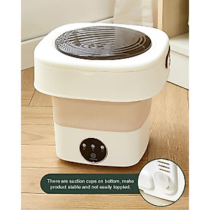 SEAHOME Portable Washing Machine, Foldable Mini Washing Machine 3 Modes Deep Cleaning Half Automatic Washt for Washing Underwear, Socks, Baby Clothes Mini Washer Perfect for Camping, Travelling