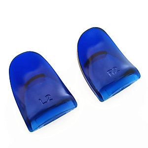 L2 R2 Ps4 Trigger Extenders (2 Pairs L2 R2 Triggers, 4pcs Joystick Cap, 2 Pairs LED Light Bar Decal) for Ps4 Controller(Blue)