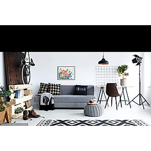 Funky Koi Fish Collage Wall Art Decor recycled upcycled magazines artwork fishy pond outsider surreal paintings unique mixed media acrylics watercolors pointillism layers texture Mod Podge modern 9x12