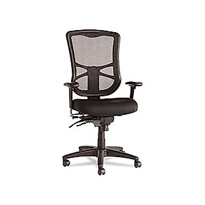 Alera ALEEL41ME10B Elusion Series High-Back Multifunction Mesh Chair - Black