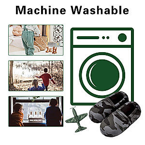 festooning Boys House Slippers Comfy Slip On Memory Foam Bedroom Shoes Indoor Outdoor Slipper for Big Little Kids Grey 1-2 M US