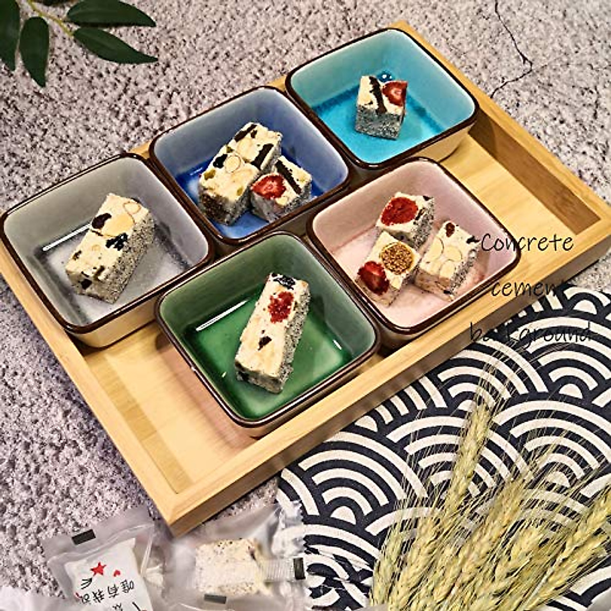 shengzkc Food Photography Backdrop 2 Pcs 21x33inch Concrete Flat Lay Photo Photographic Background Paper Double Sided for Tabletop Product Blogger Pictures Props Board Jewelry ins Video