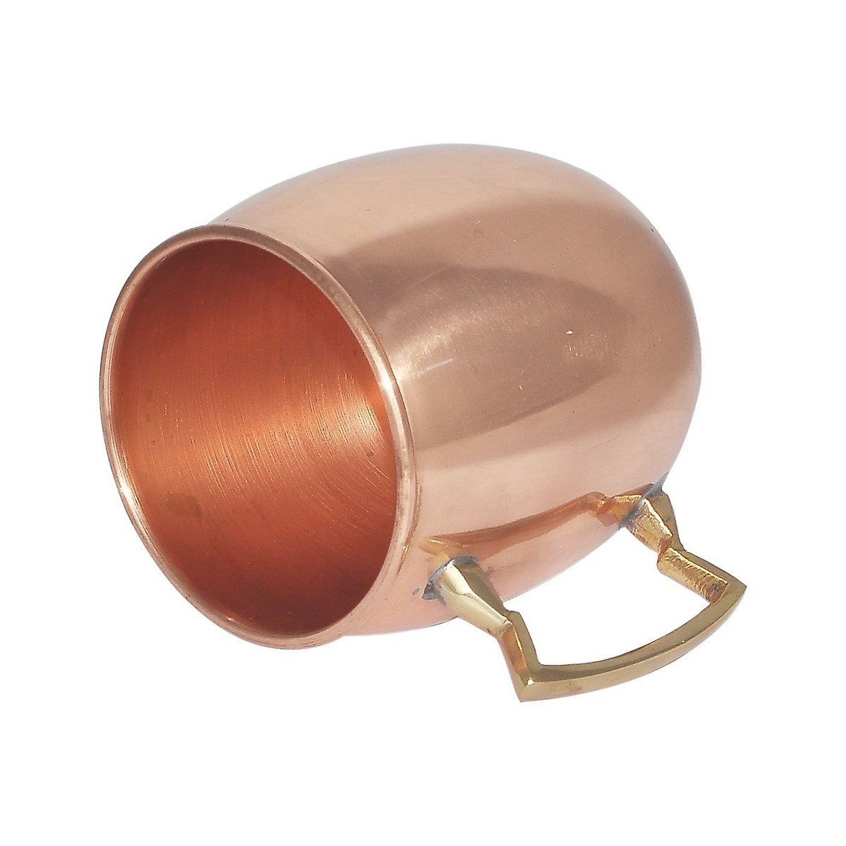 AVS STORE Ã‚Â AVS Store Solid Pure Copper Moscow Mule Mug Brass Handle (4)