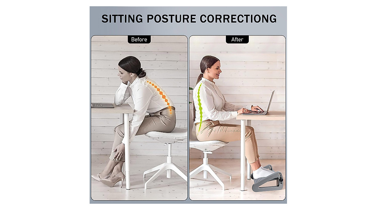 Ergonomic Adjustable Foot Rest for Comfort at Work