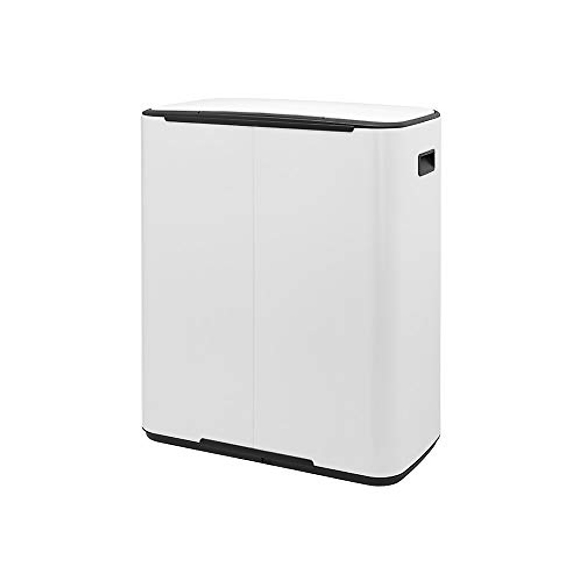 Brabantia Recycling Pedal Bin, Steel, White, Large (2x30L)