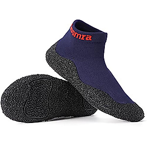 Joomra Mens Barefoot Trail Running Sock Shoes Size 10 Unisex Minimalist Pilates Zero Drop Athletic Hiking Indoor House Slipper for Women Sticky Kayaking Trekking Workout Sneaker Blue