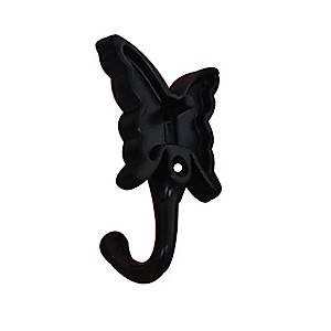 AOLZUNK 5 pcs Butterfly Wall Hook Hanger Coat Towel Hangers Vintage Hook for Hanging Clothes Hook Up Towel Coat Hat Scarf Jacket