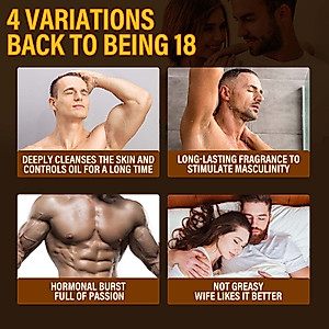 LINGXIN 2PCS Epimedium Essence Soap, Men's Intimate Soap, Bath Body Soap,All Natural Bar Soap,stocking stuffers for men